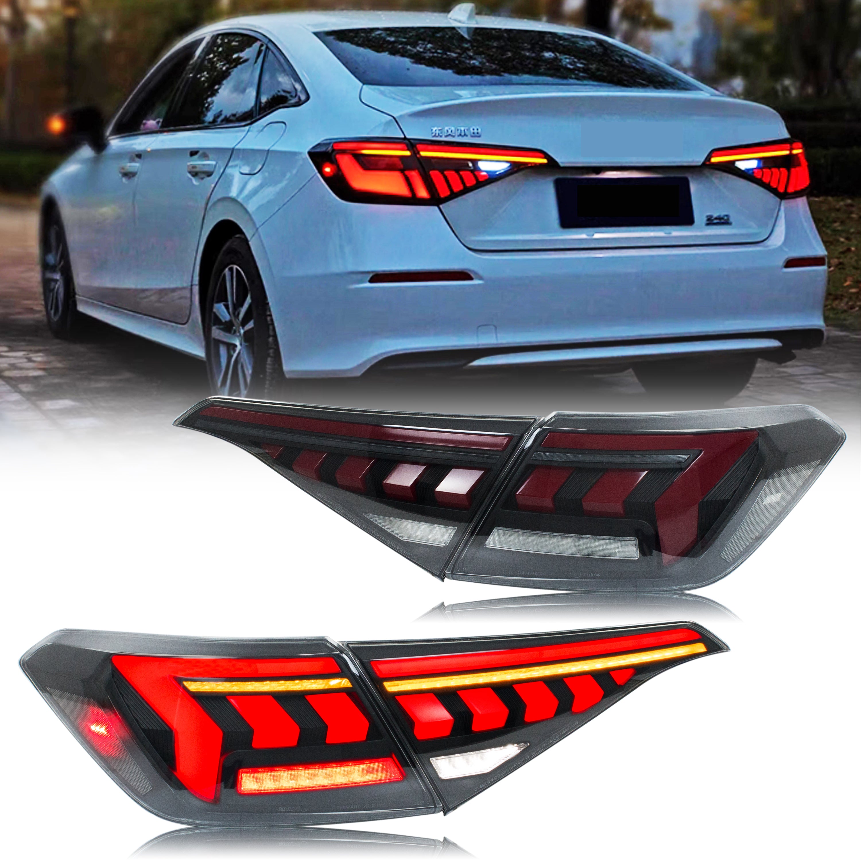 inginuity time LED Tail Lights for Honda Civic 2022-2026 11th Gen Star ...