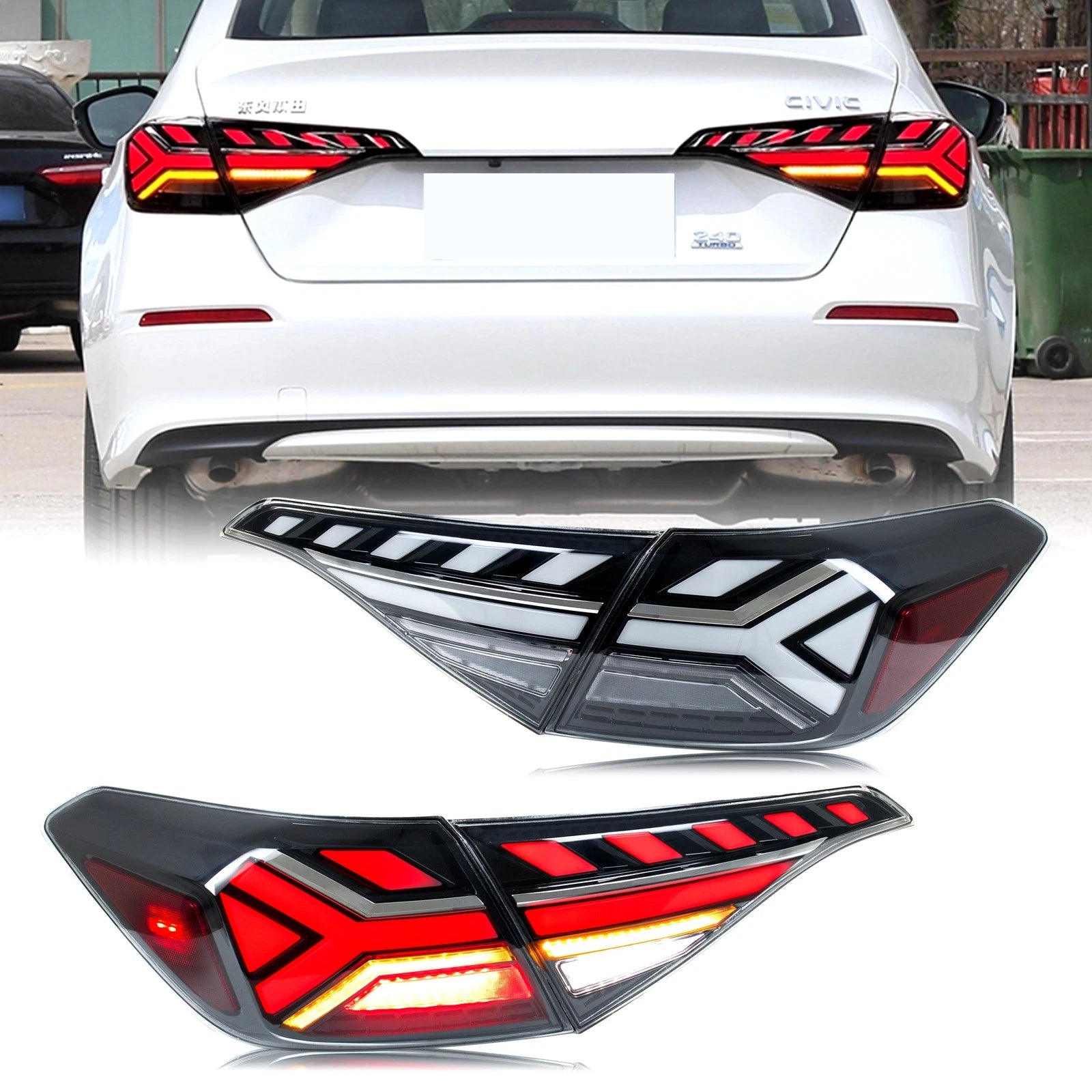 inginuity time LED Tail Lights for Honda Civic 2022-2026 11th Gen Star ...