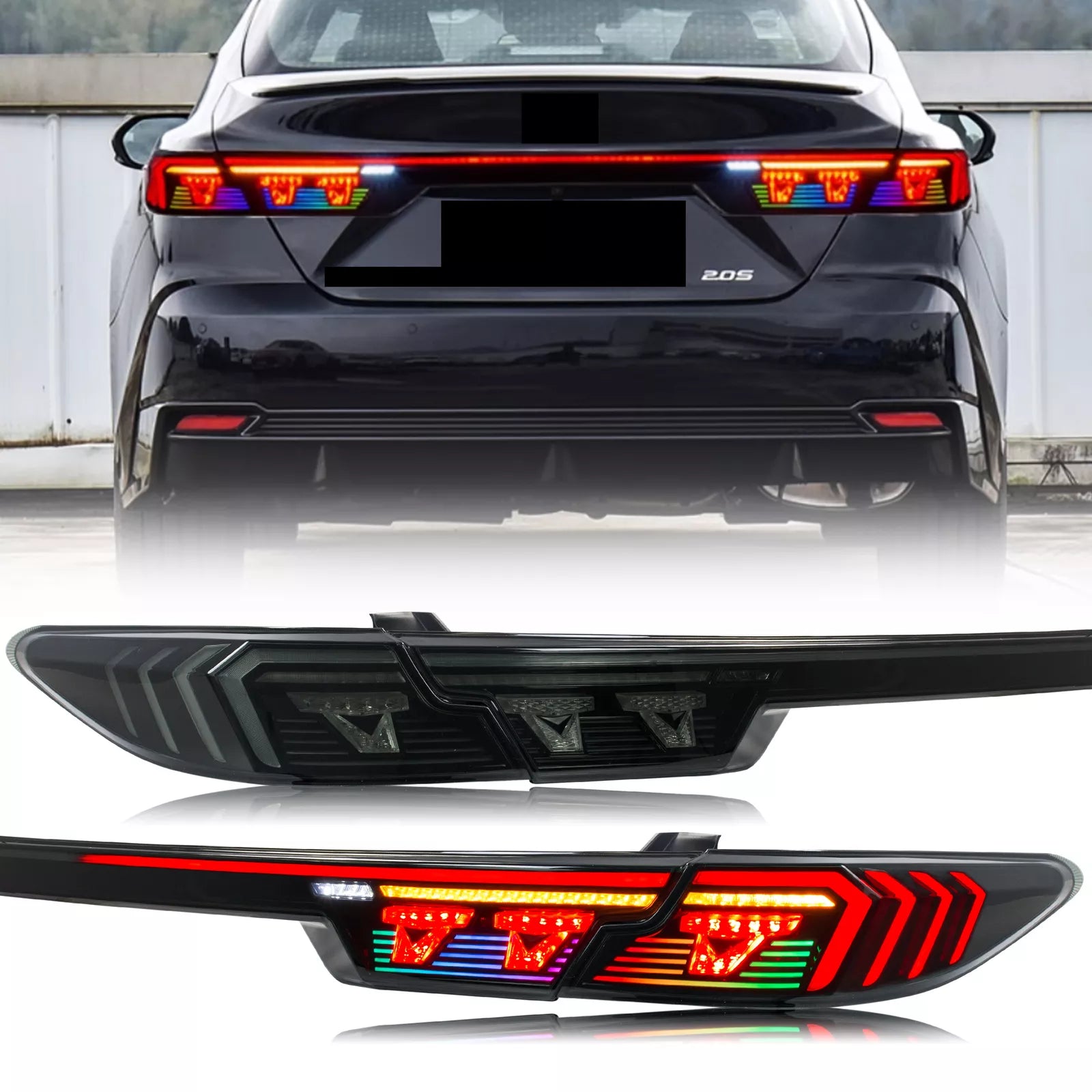 inginuity time LED RGB Tail Lights for Toyota Camry 9th Gen 2025 2026 ...