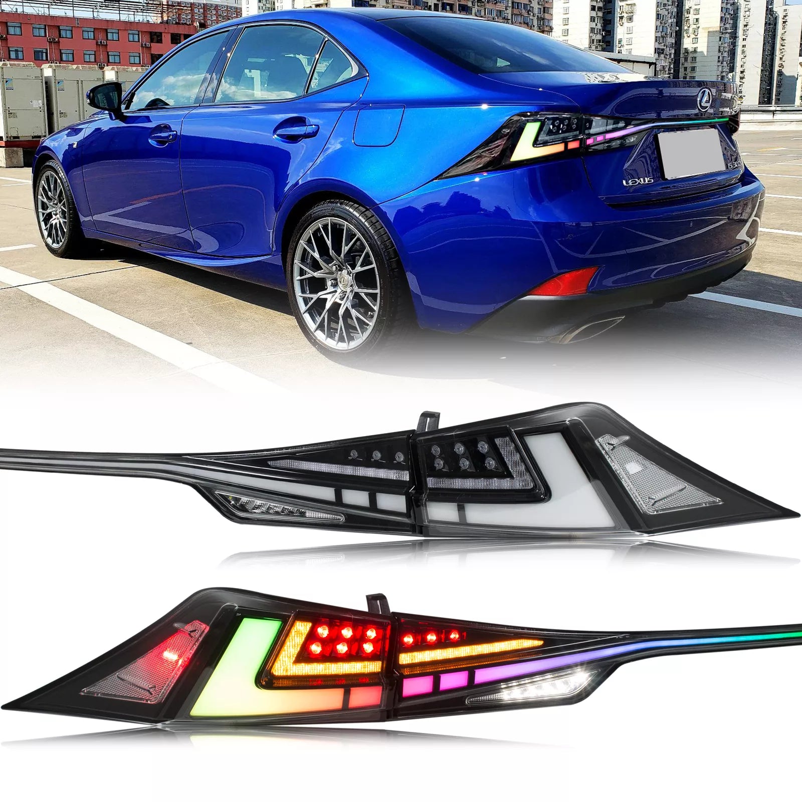 inginuity time LED RGB Tail Lights For Lexus IS250 IS350 IS200t IS300 ...