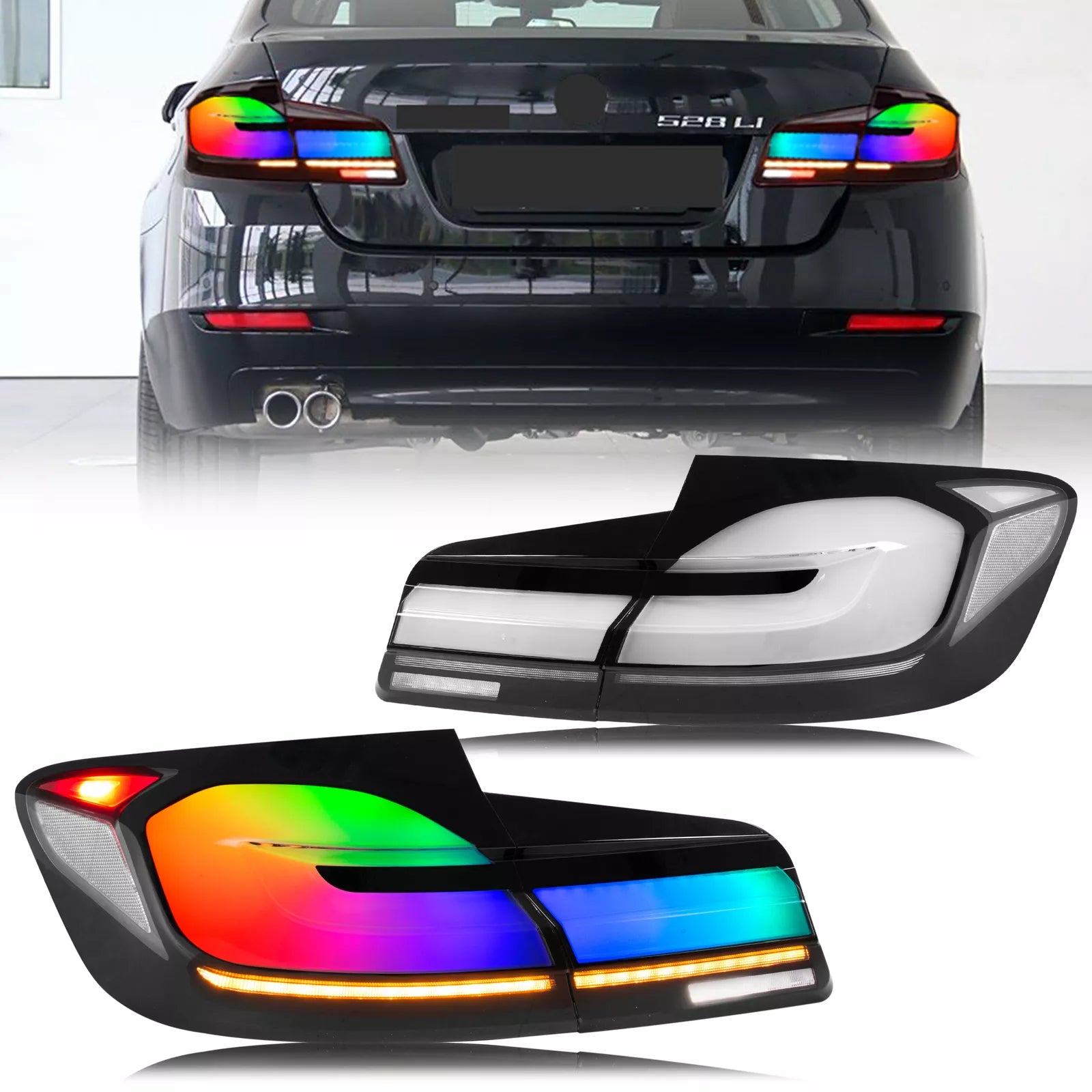 inginuity time LED RGB G30 Tail Lights for BMW 5-Series F10 M5 535 525 ...