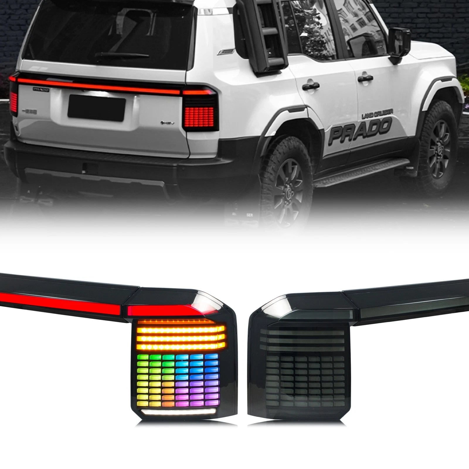 inginuity time LED RGB Tail Lights & Trunk Lid Lamp for Toyota Land Cr ...