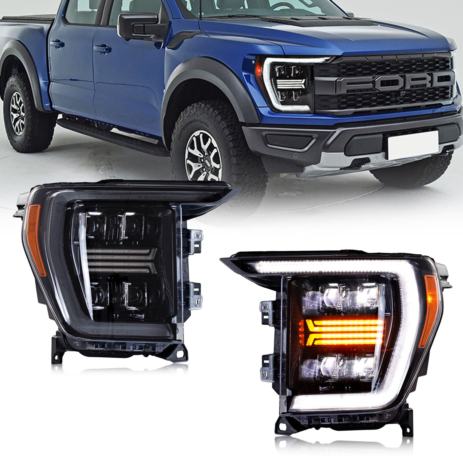inginuity time Sequential Headlights For Ford F-150 F150 2021 2022 202 ...