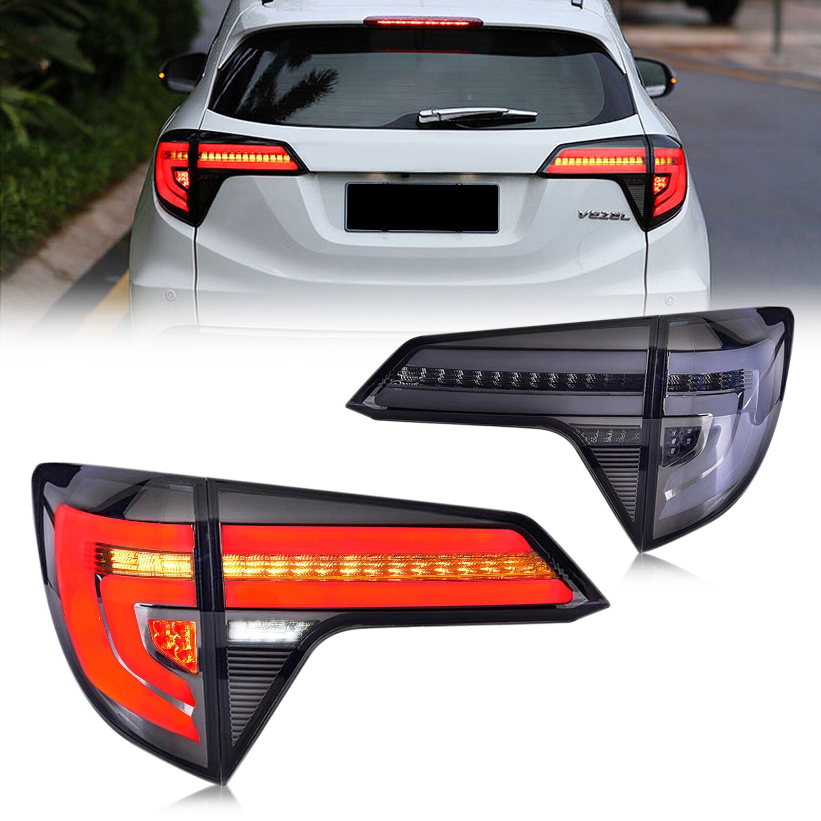 inginuity time LED Tail Lights for Honda HR-V 2016-2022 With Start Up ...