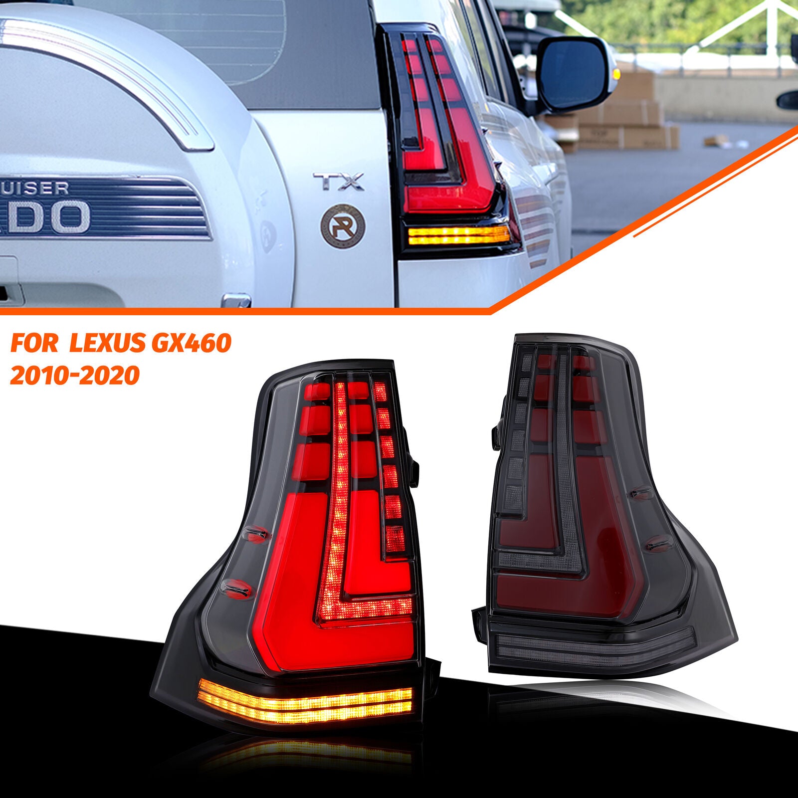 inginuity time Tail Light Assembly for Lexus GX400 GX460 2010-2023 Seq ...